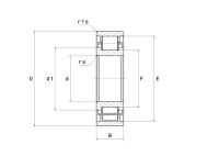 Подшипник роликовый NU 2330 ECM/C3 NU 2330 EMC3 NSK 150х320х108 ...